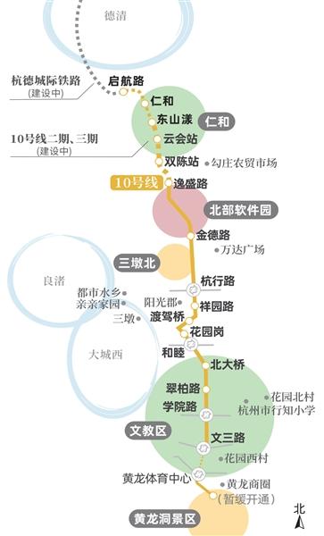 杭州至德清1小时生活圈即将实现 地铁10号线二期、三期与杭德市域铁路计划年底建成_杭州楼市_杭州网房产频道